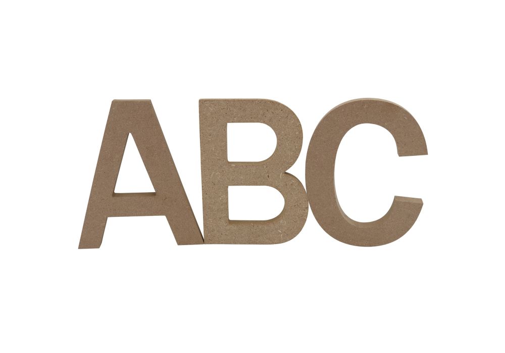 Large thick 15cm MDF Alphabet Letters Numbers for Craft Craftmill